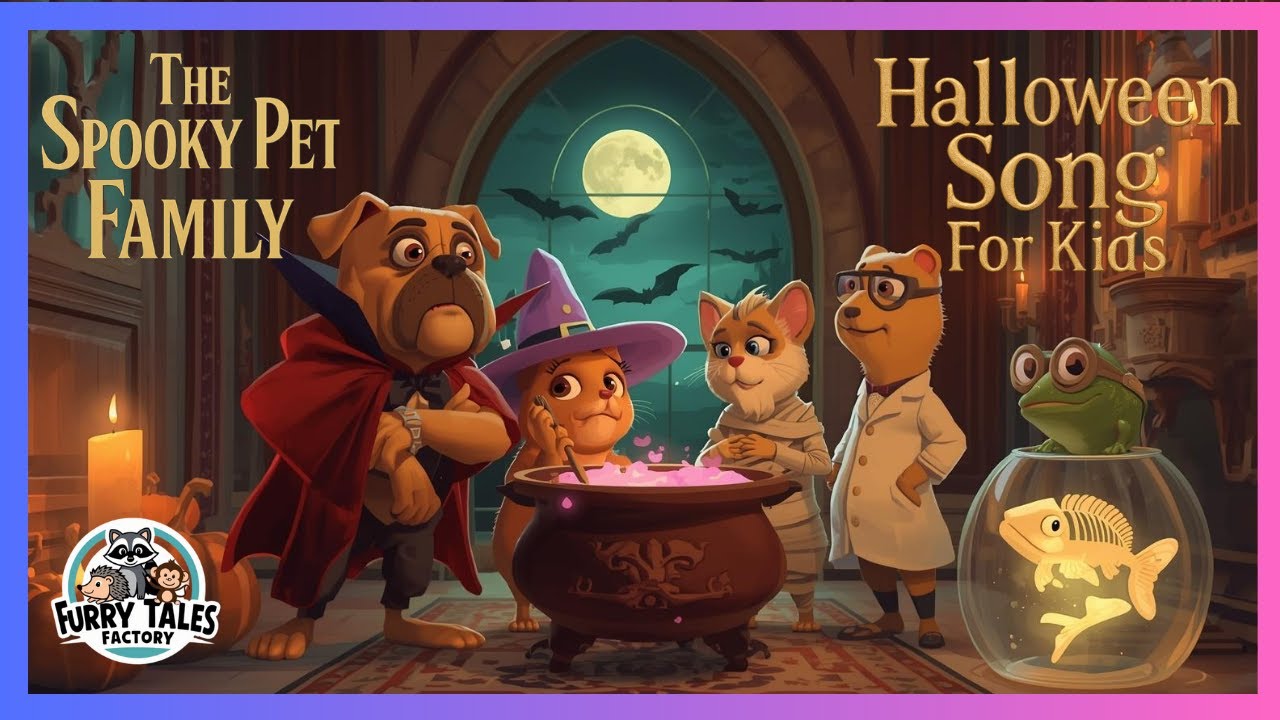 Halloween Song for Kids - The Spooky Pet Family by Furry Tales Factory ...