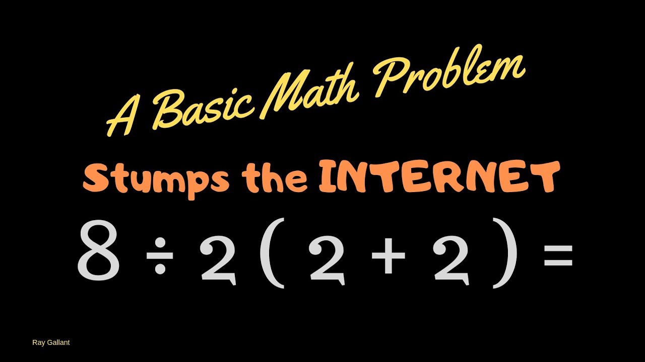 A Basic Math Problem Stumps The Internet YouTube A Basic Math Problem Stumps The Internet YouTube