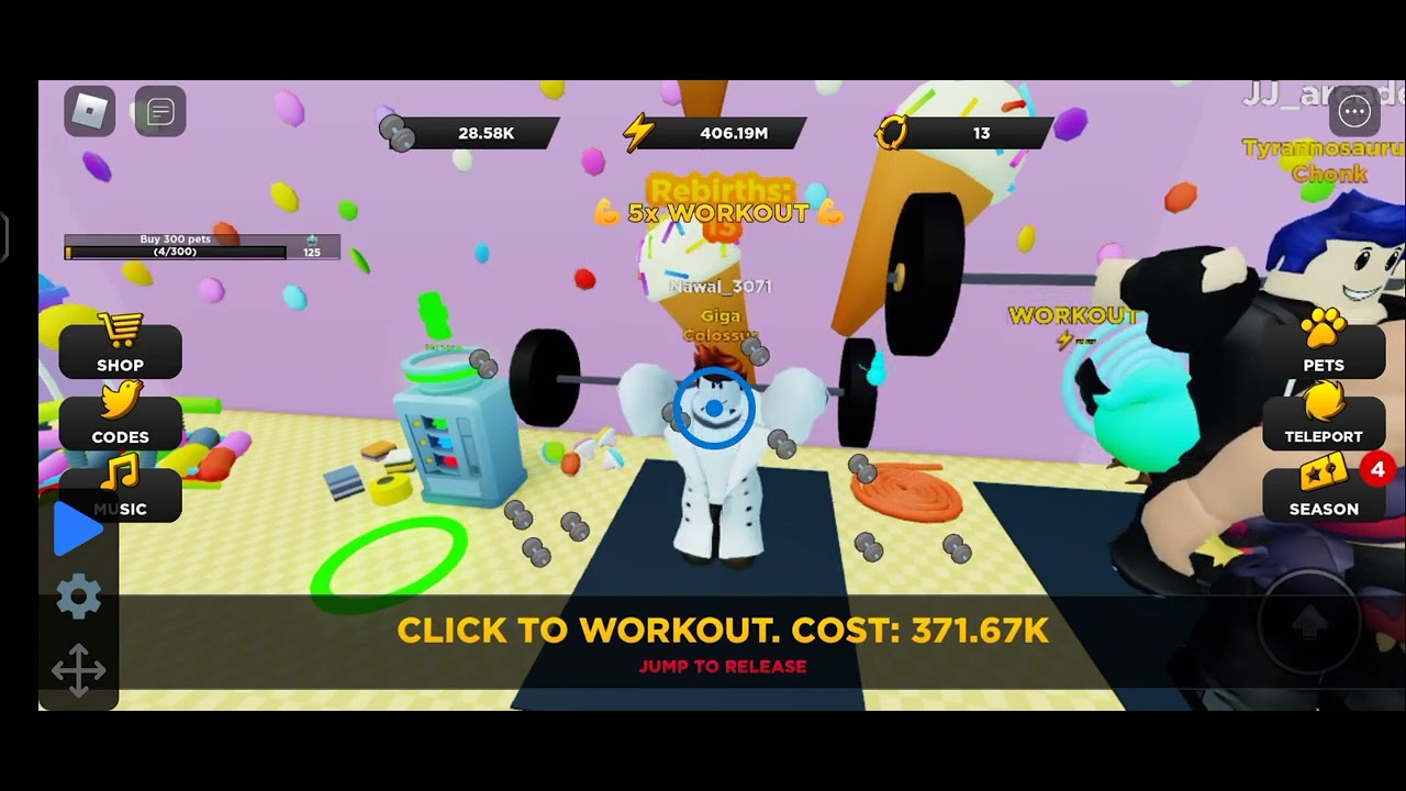 Roblox Strongman simulator workout - YouTube