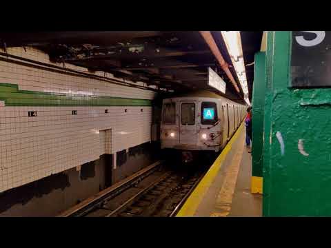 NYC Subway: R46 (A) Local Train at 14th Street (IND 6th Avenue Line) - YouTube