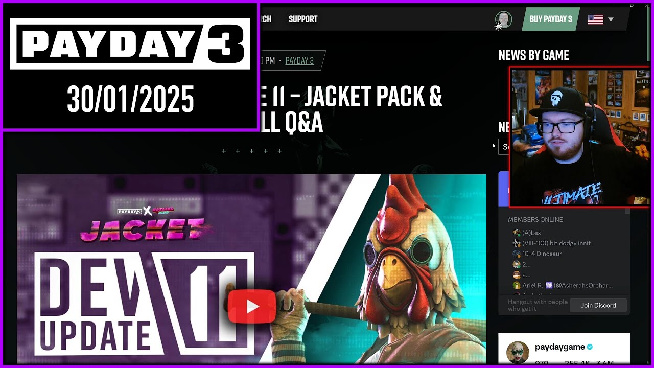 Payday 3: Post-Resignation & Pre-Jacket Chat [30th January 2025] - YouTube