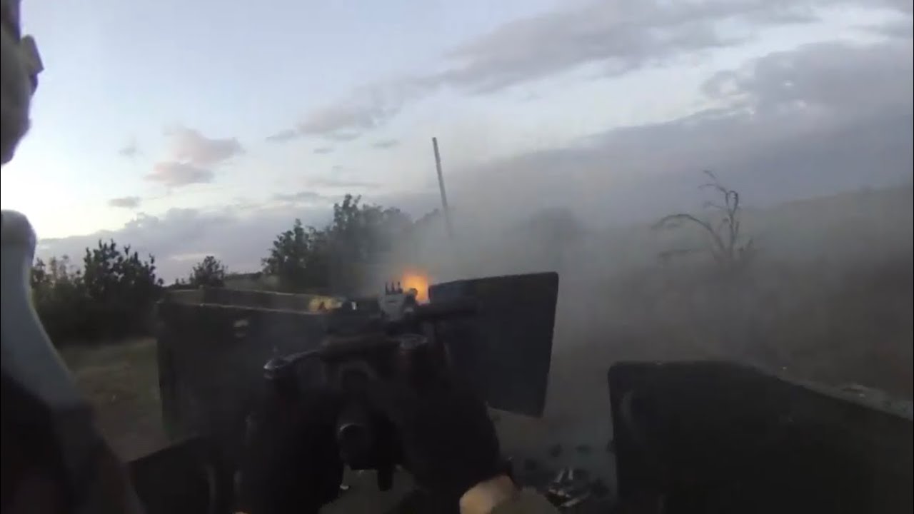 Ukrainian Armoured Vehicle GoPro Footage - YouTube