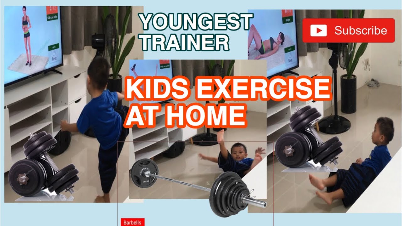WORKOUT BABY || KIDS EXERCISE AT HOME || FUNNY BABY - YouTube