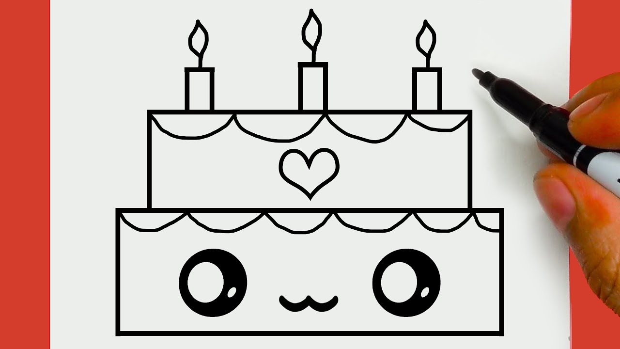 COMO DESENHAR UM BOLO FOFO, PASSO A PASSO, JACKDesenhos - YouTube