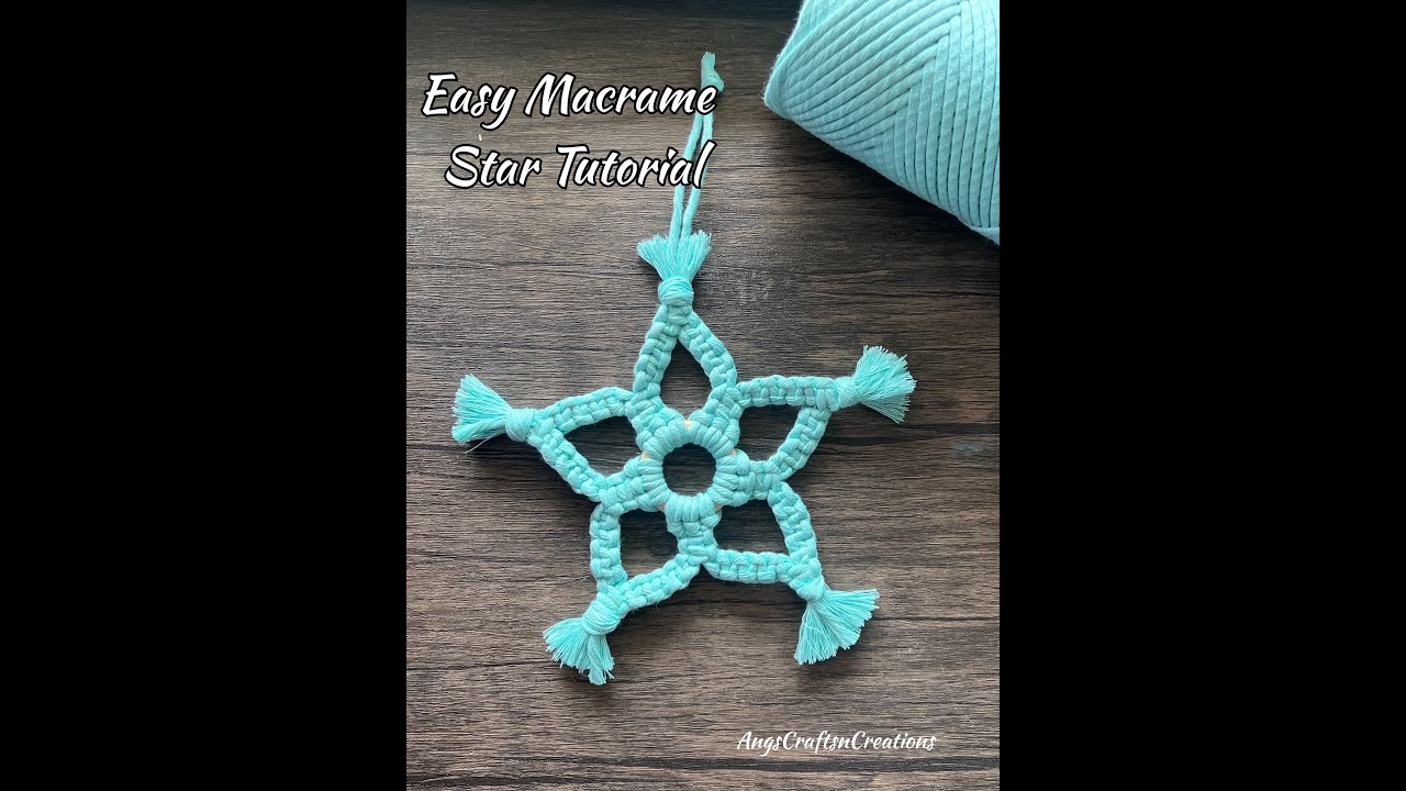 Easy Macrame Star Tutorial - YouTube