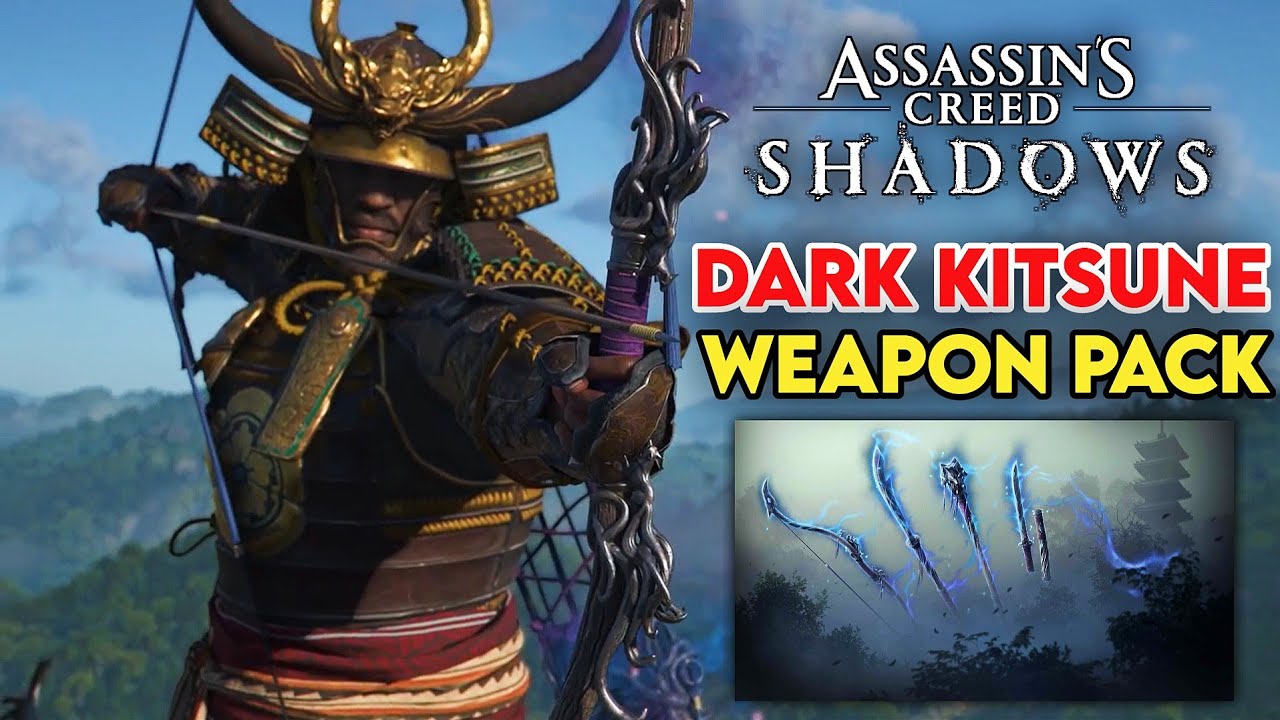 New Dark Kitsune Weapon Pack in Assassin's Creed Shadows - YouTube