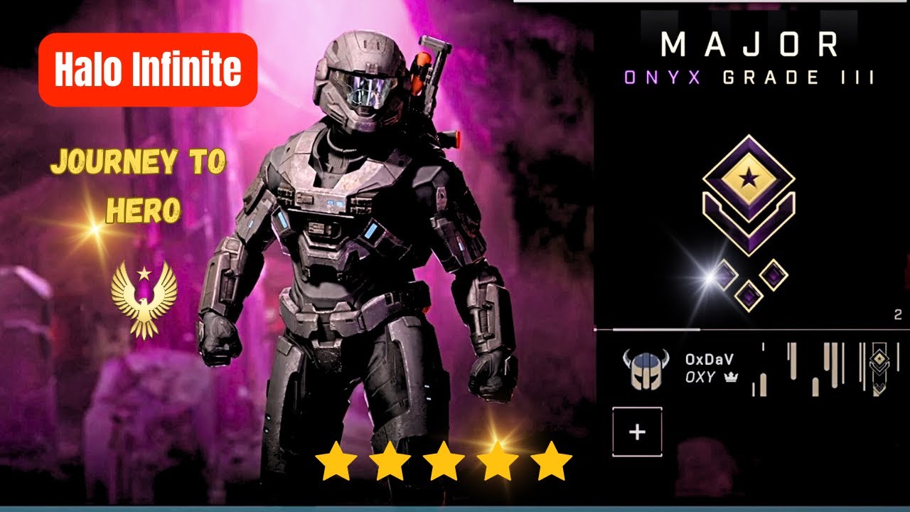 MAJOR grade 3 Onyx | Best-of montage | Journey to HERO | Halo Infinite ...