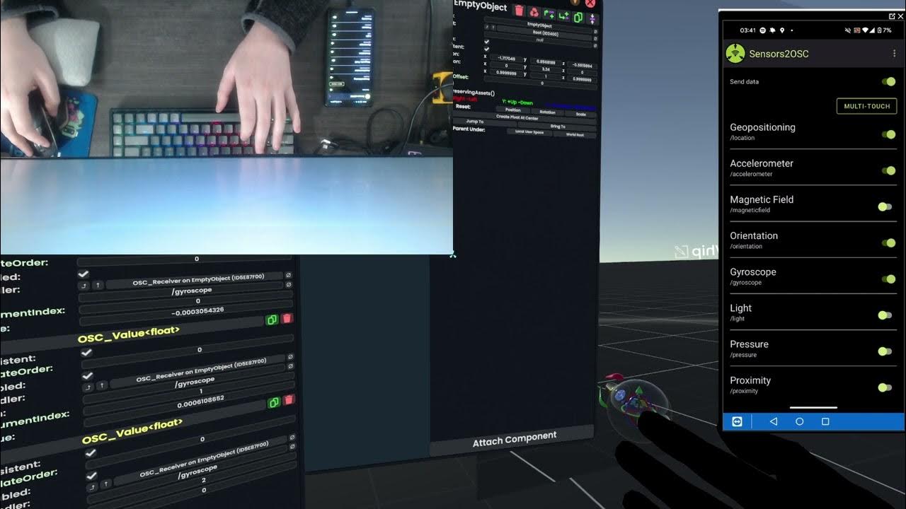Resonite Tutorial: Accessing other values in Sensors2OSC - YouTube