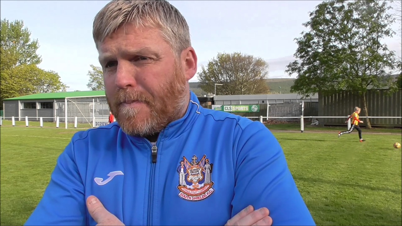 Graham Fenton speaks after last-day win over Guisborough - YouTube