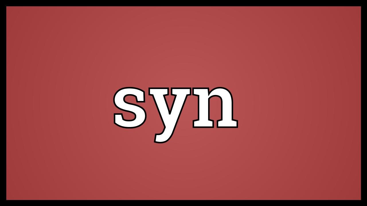 Syn Meaning YouTube syn-meaning-youtube