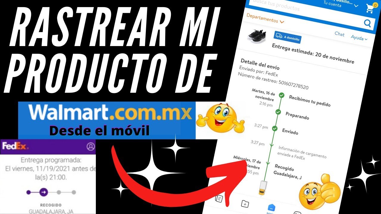 Como rastrear un pedido de Walmart (Fedex) - YouTube