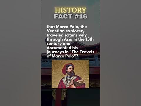 History Fact #16 | Marco Polo 🌏 #history #facts #knowledge #asia # ...