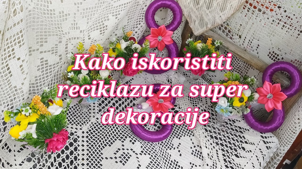 ♻️Kako iskoristiti reciklazu za super dekoraciju~2 ideje/How to use ...
