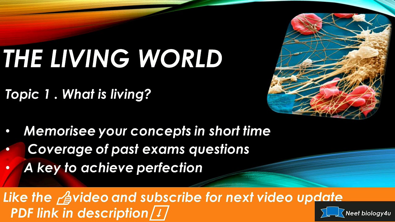 The living world topic1 - What is living? - YouTube