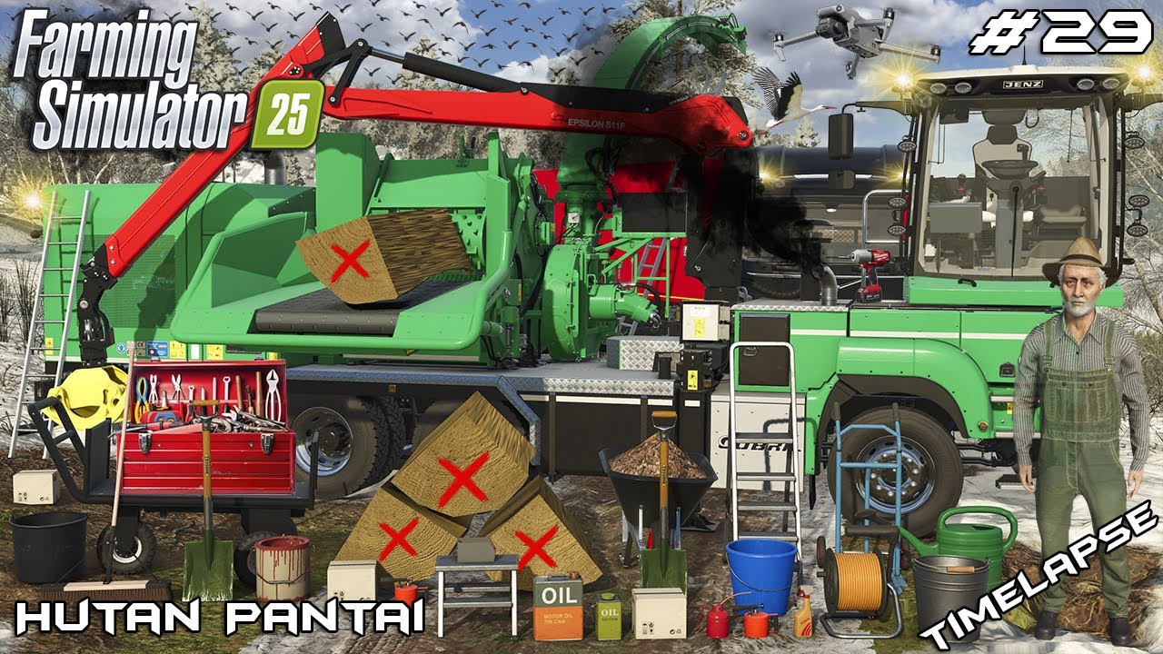 MAKING BIG MONEY SELLING WOOD CHIPS - JENZ COBRA | HUTAN PANTAI ...