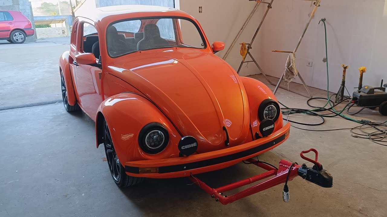 COMO EU FIXEI O REBOQUE TOWBAR NO FUSCA LLARA turbo 20v - YouTube