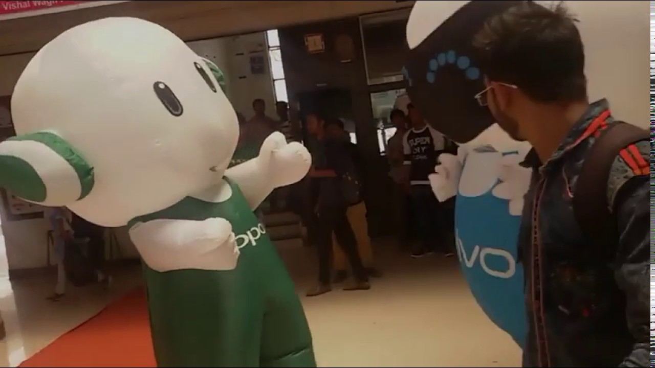 Funny vivo vs oppo doll fight - YouTube