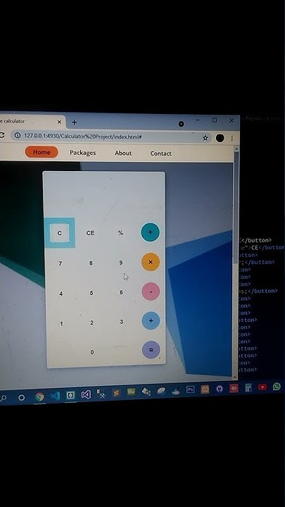 #16: How to create a website of Responsive Calculator using HTML CSS JavaScript Project in Front ...