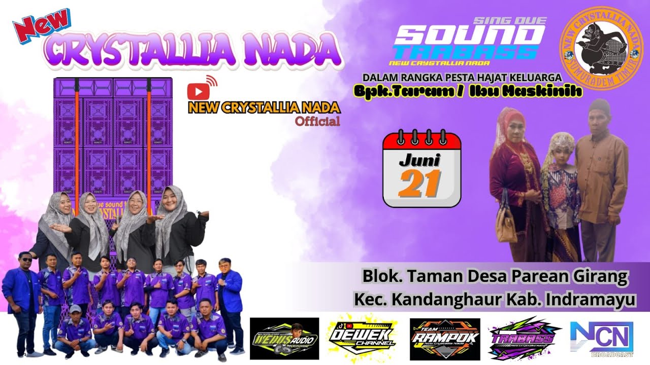 Live Streaming NEW CRYSTALLIA NADA 21 JUNI 2025 - YouTube