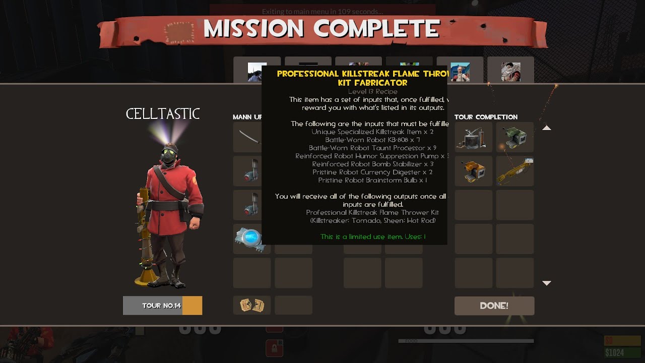 TF2 - Getting my first australium drop and also PFK flamethrower kit ...