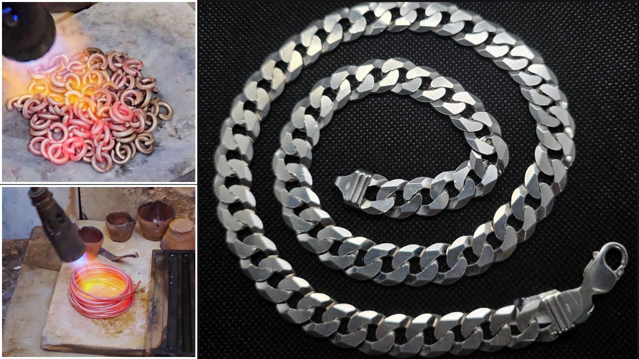 Making a Cuban Link Chain by Hand - YouTube