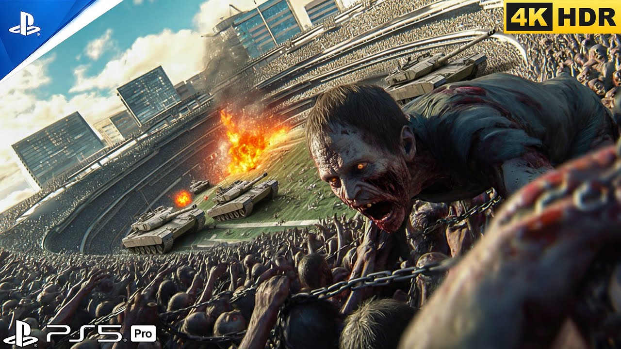 INSANE ZOMBIE STORM ATTACK IS UNSTOPPABLE(PS5 PRO) Immersive Realistic ...