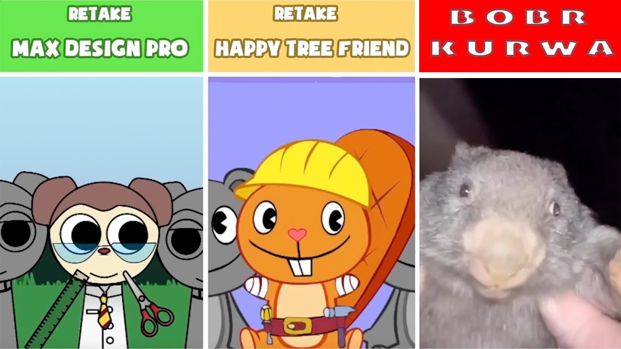 Sprunki Max Design Pro But Happy Tree Friends Vs Real Life + More - YouTube