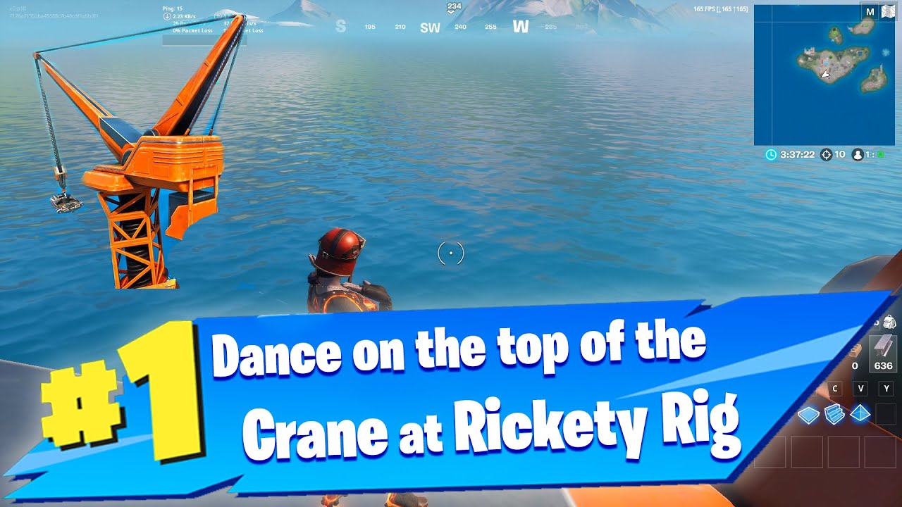 Dance on the top of the Crane at Rickety Rig - Fortnite Chapter 2 ...