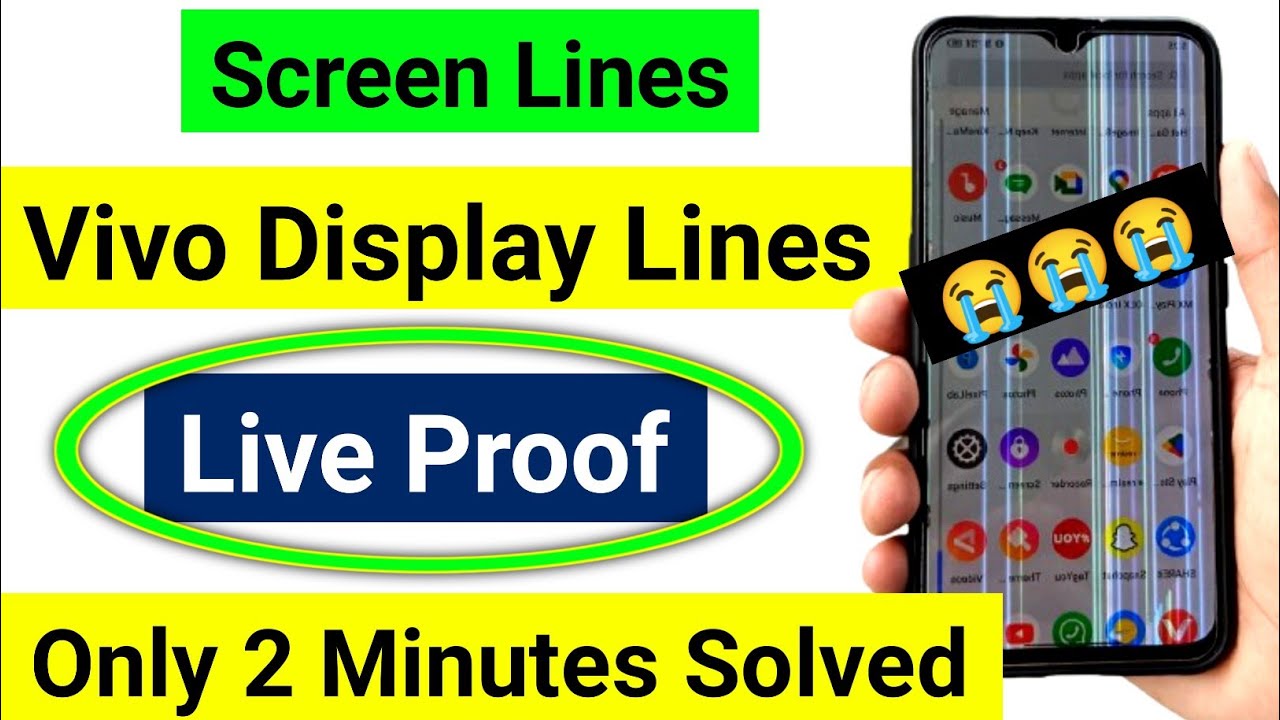 😱vivo phone ki screen par line kaise hataye | vivo display line problem ...