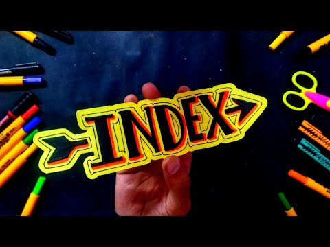 How to Make Index Page for Project File | Index Page Design | Project ...