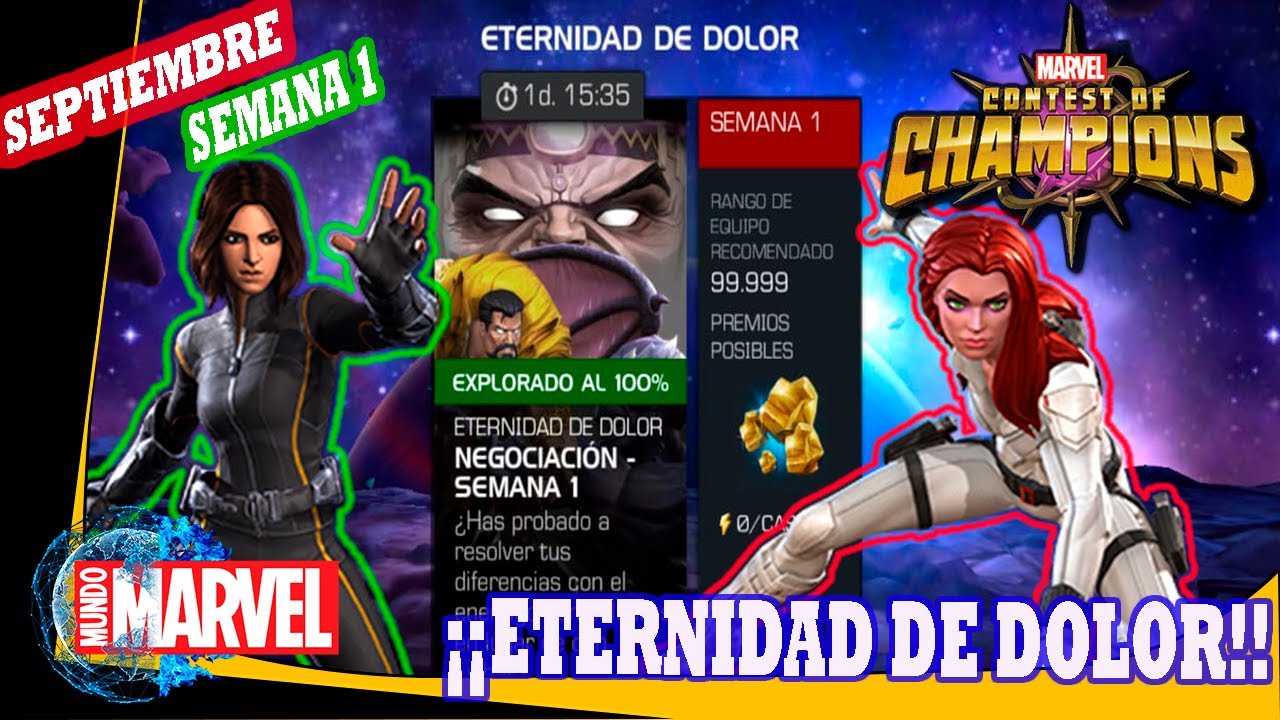 🔥🔥ETERNIDAD DE DOLOR🔥🔥 SEMANA 1📅 - MODOK Marvel Contest of Champions ...