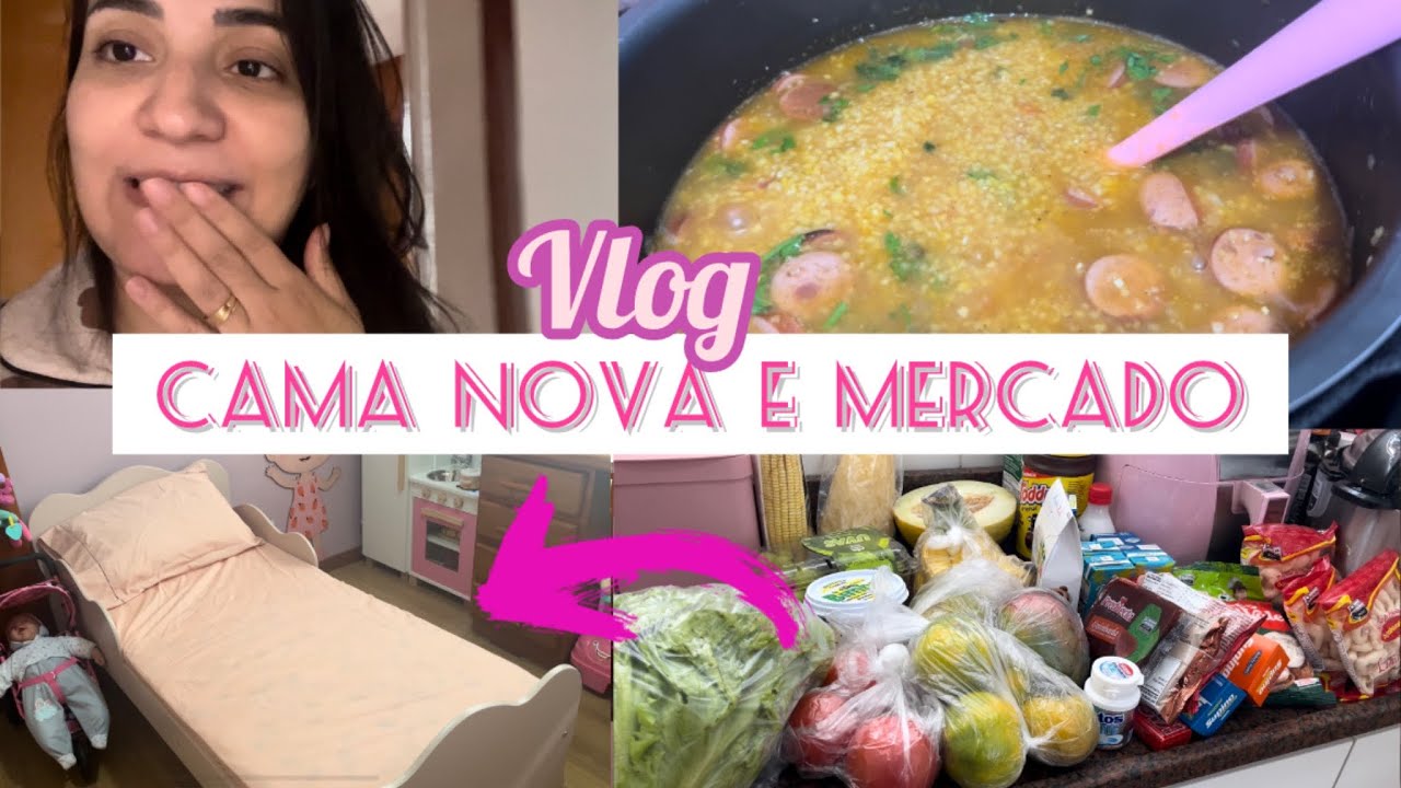 CAMA INFANTIL NOVA, FIZ PELA-ÉGUA E MERCADO DA SEMANA - YouTube