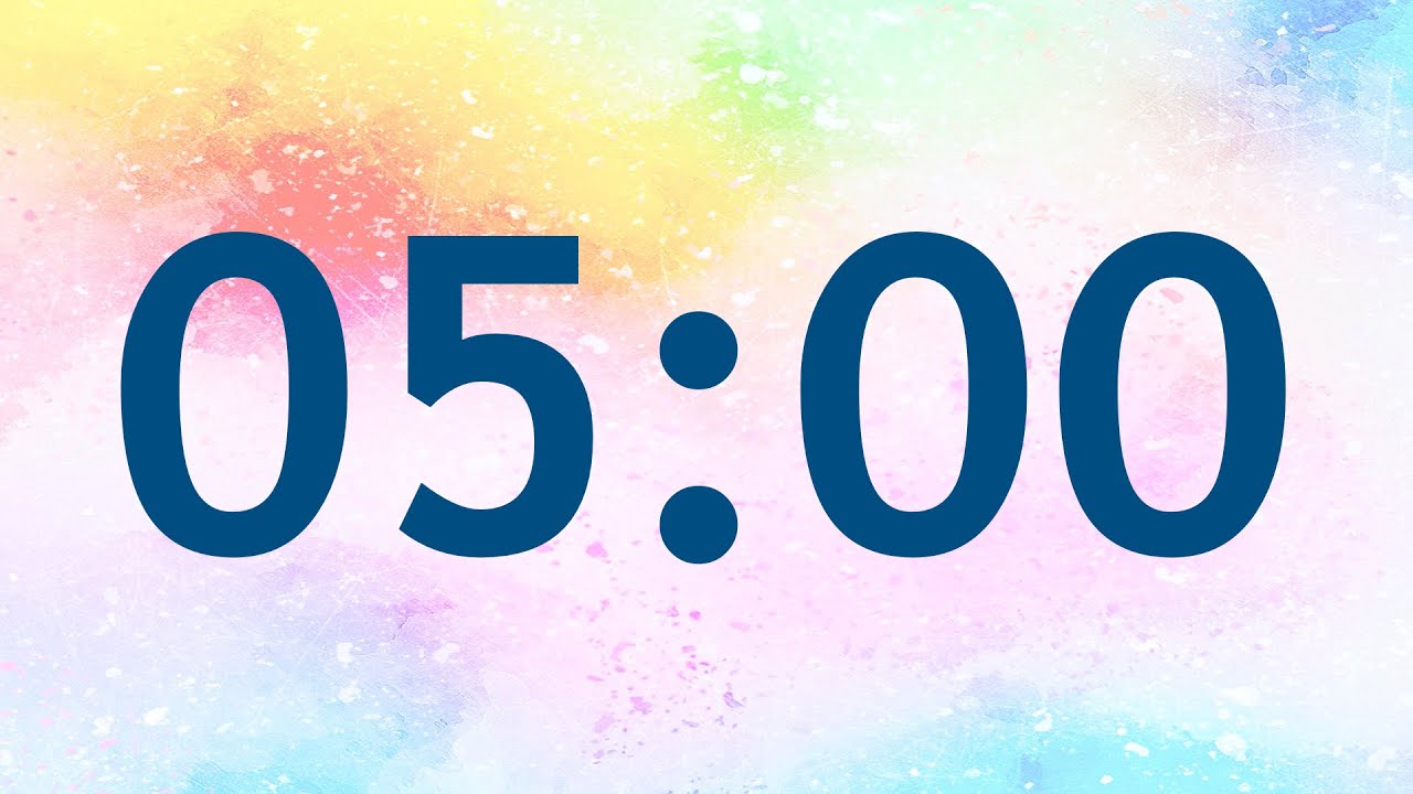 5 Minute Timer | Speckled Colors - YouTube