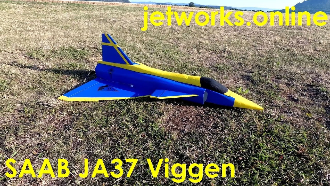SAAB JA37 Viggen, RC model letadla - YouTube
