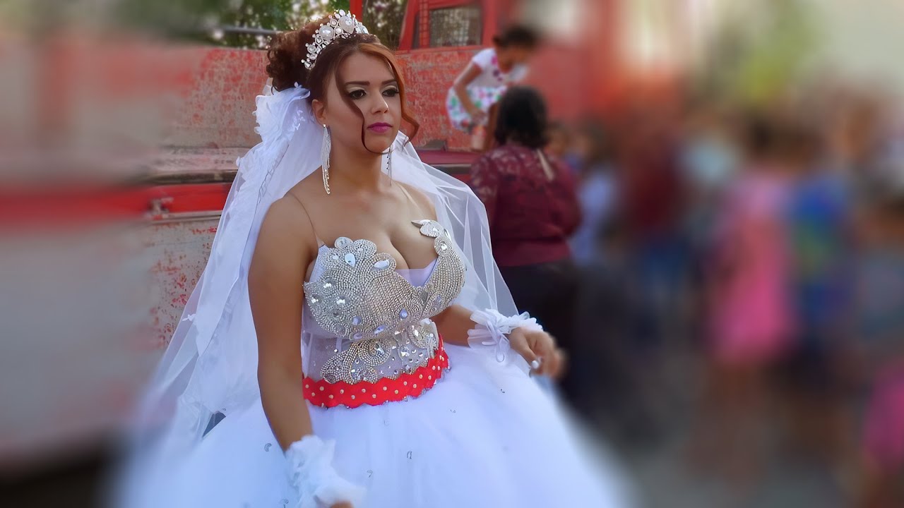 Bridal Dress With Jewelled Applique - YouTube