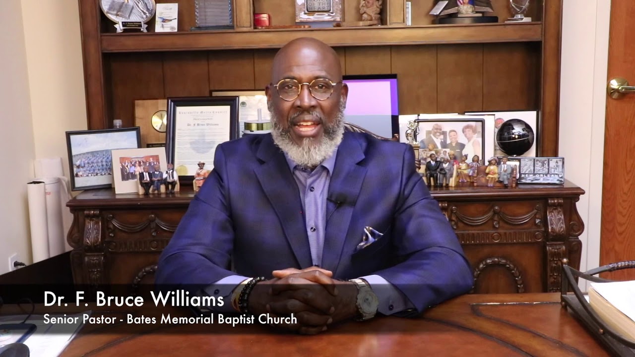 An Important Message from our Pastor Dr. F. Bruce Williams - YouTube