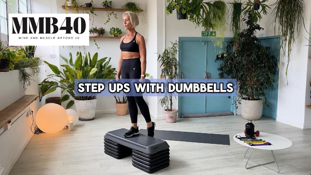 Step ups with dumbbells tutorial by Anneli Marinovich - YouTube