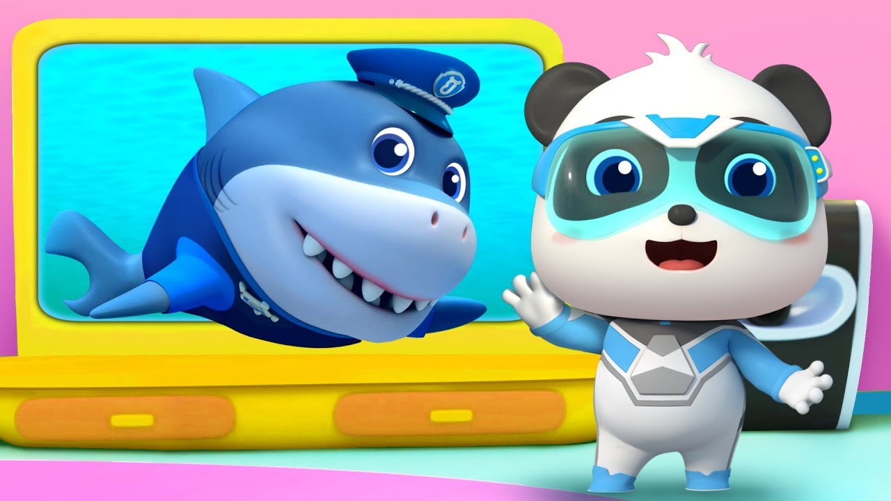 Police Shark Vs Big Bad Wolf | Baby Shark | Kids Cartoon | Kids Videos ...