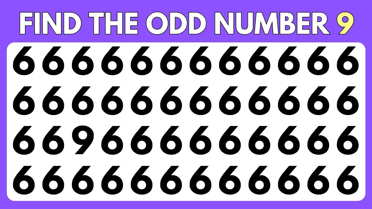Find the ODD One Out - Numbers & Letters Edition | 40 East, Medium ...