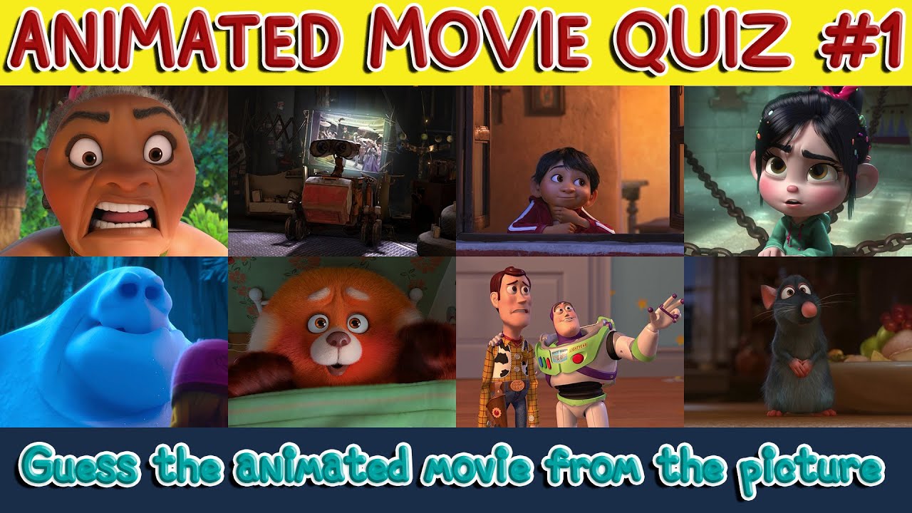 Guess the Animated Movie from the Picture | Animated Movie Quiz #1 ...