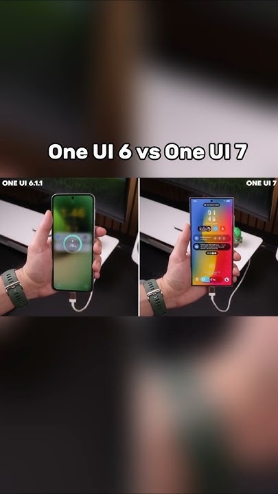 Samsung One UI 6 vs One UI 7 Charging Animation #shortsfeed - YouTube