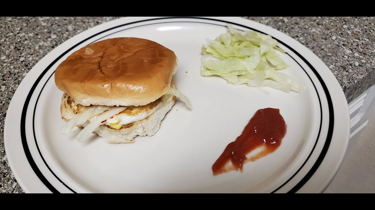 How to make an Egg Burger | Egg Burger Recipe | Homemade Egg Burger ...
