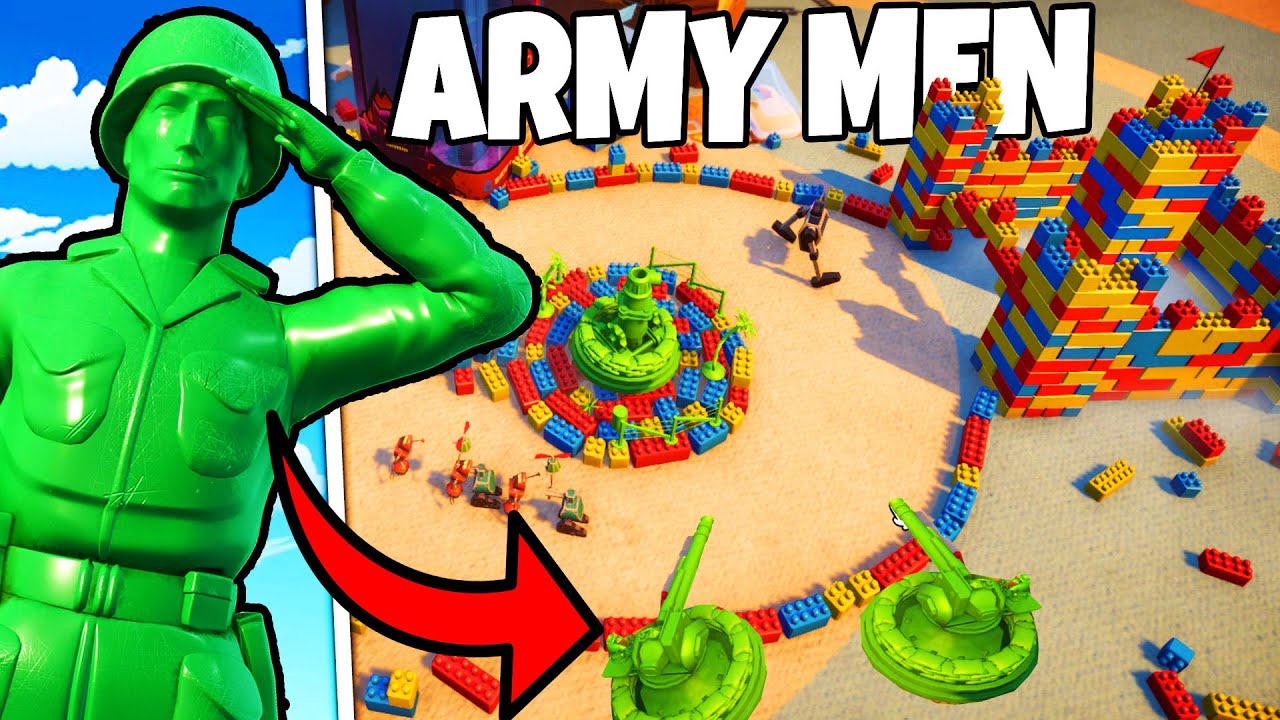 This NEW Army Men TOWER DEFENSE has a LEGO FORTRESS?! - Toy Shire - YouTube