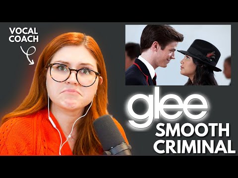 SMOOTH CRIMINAL I Glee I Vocal coach reacts!