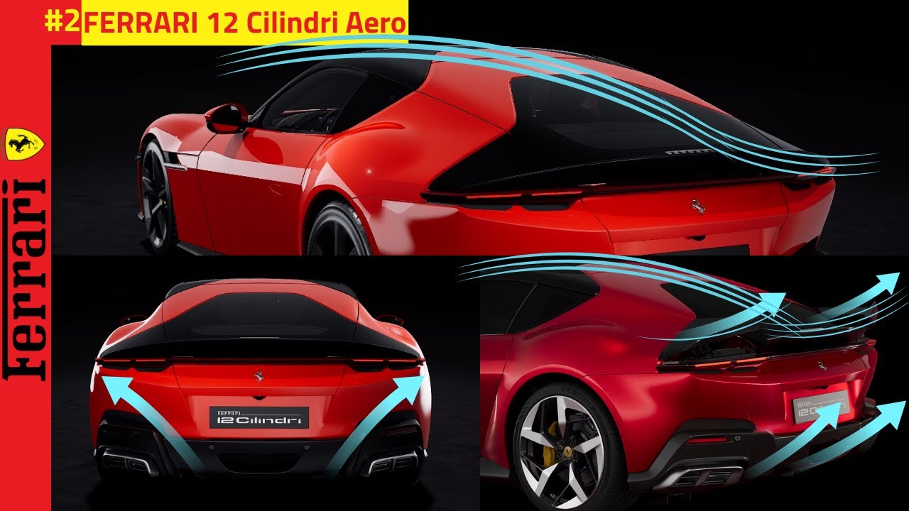 Greatest Spoiler Design & Details | Ferrari 12 Cilindri Aero Explain #2 ...