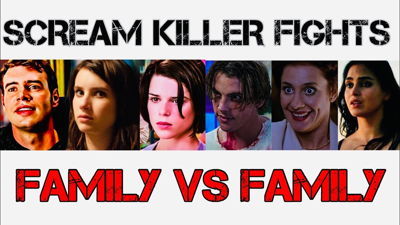 SCREAM KILLER FIGHTS - Sidney, Roman & Jill Vs Billy, Nancy & Sam ...