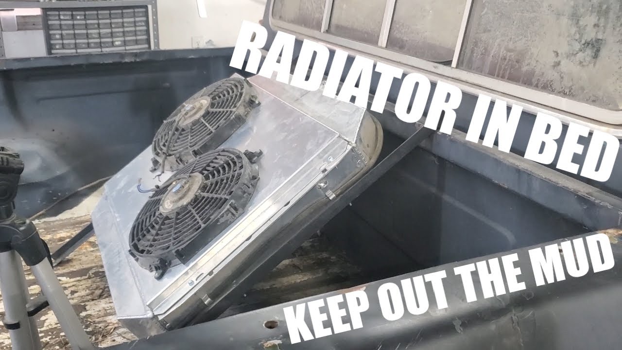 76 Ford Radiator Relocate to Bed (mud truck pt. 7) - YouTube