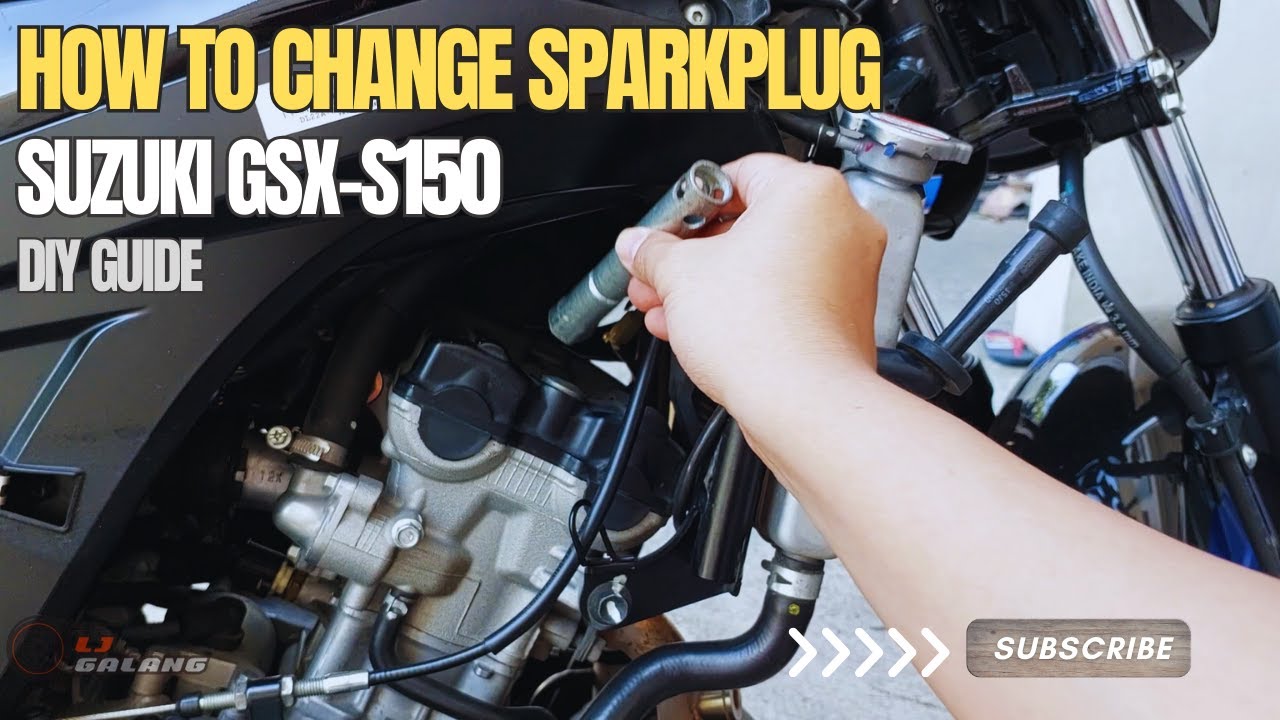 How to change spark plug | Suzuki GSX 150 - YouTube
