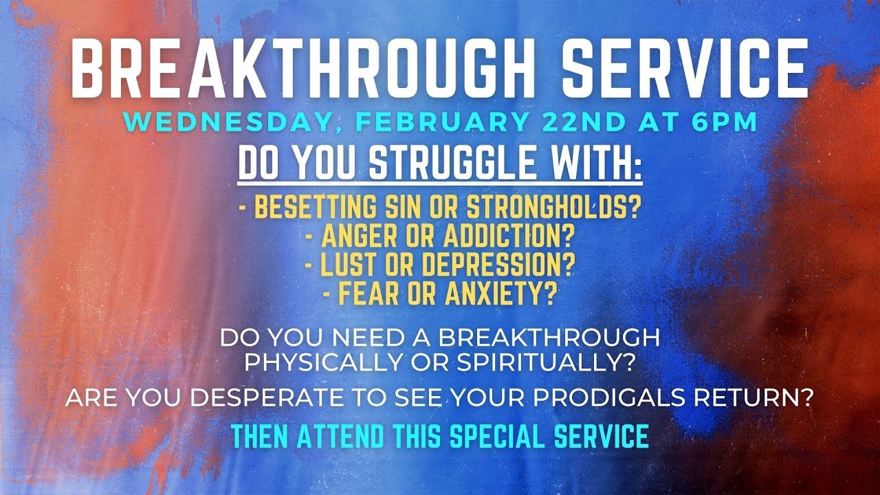 BREAKTHROUGH SERVICE / Full Length with Richard Andrew Testimony - YouTube