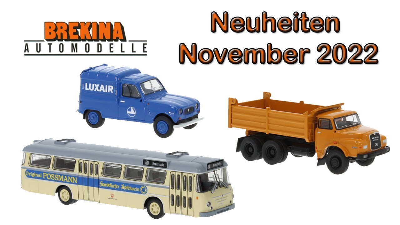 🚙🚒 Brekina November Neuheiten 2022 - YouTube
